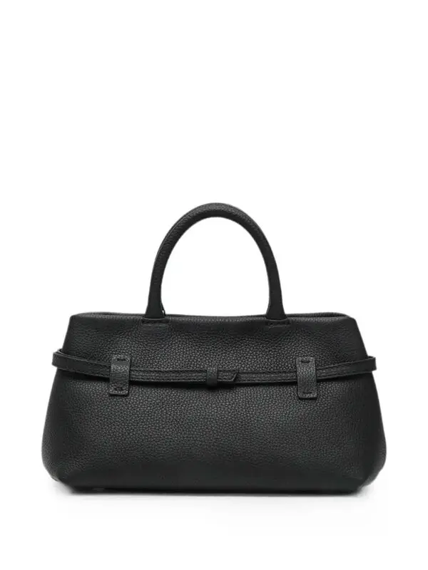 Manu Atelier Le Cambon Buckle-strap Leather Tote Bag - Black