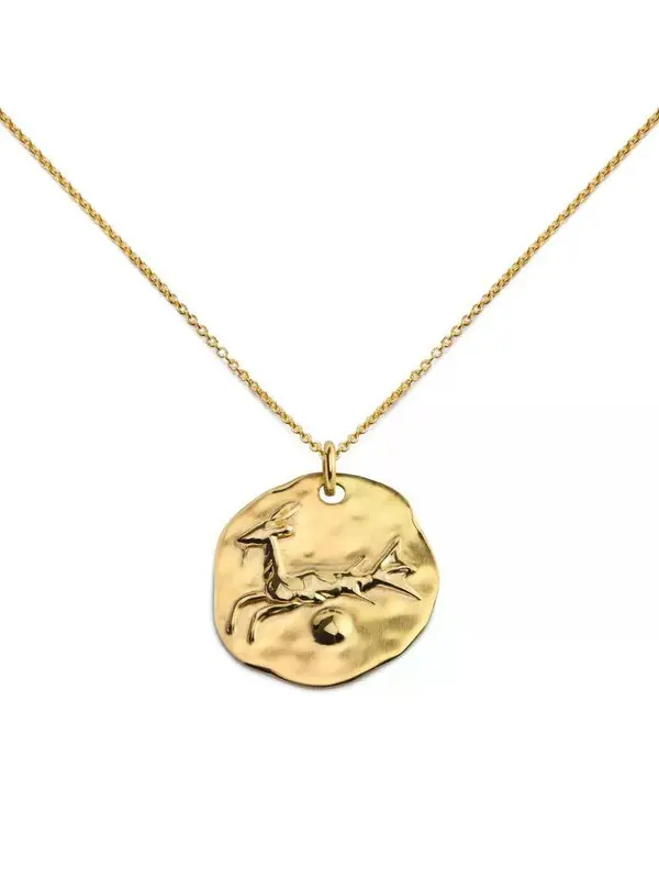 Monica Vinader Gp Zodiac Capricorn Necklace - Gold