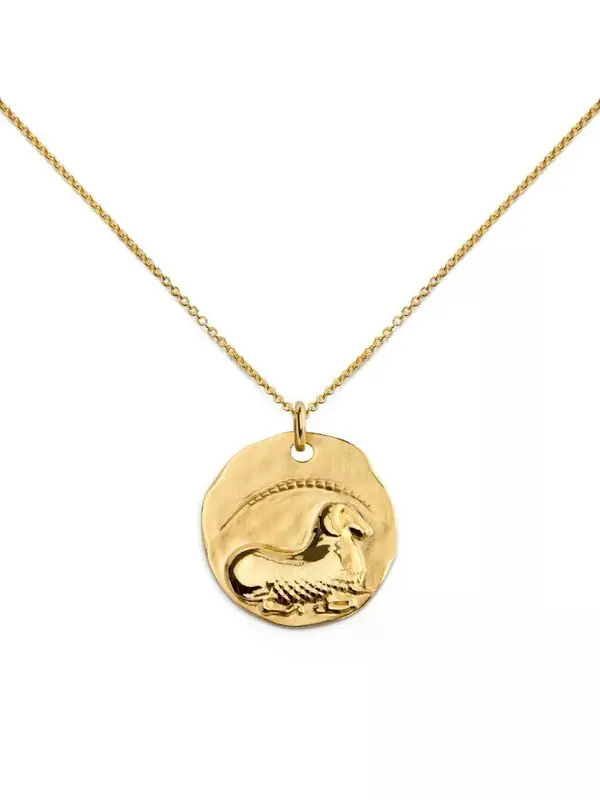 Monica Vinader Zodiac Aries Necklace - Gold