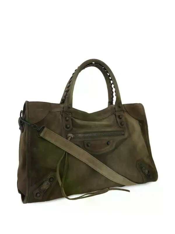 Balenciaga Medium Le City Suede Tote Bag - Brown