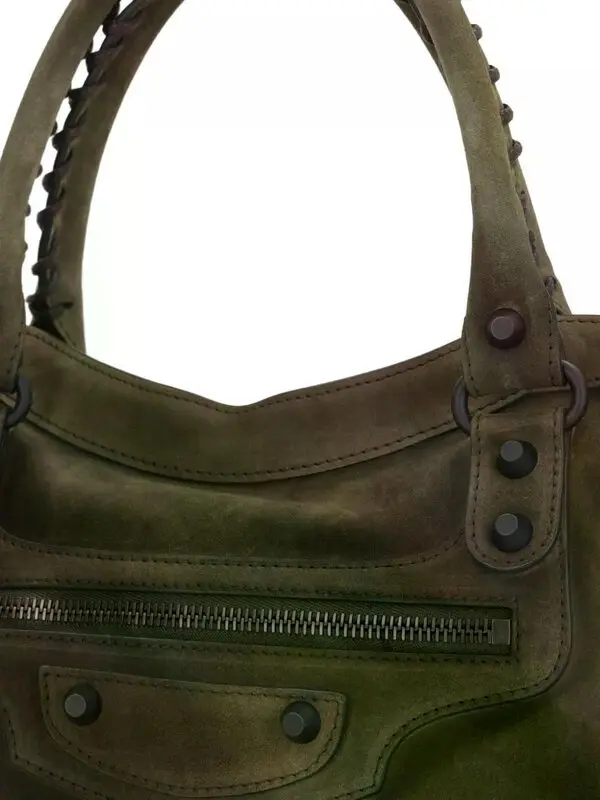 Balenciaga Medium Le City Suede Tote Bag - Brown