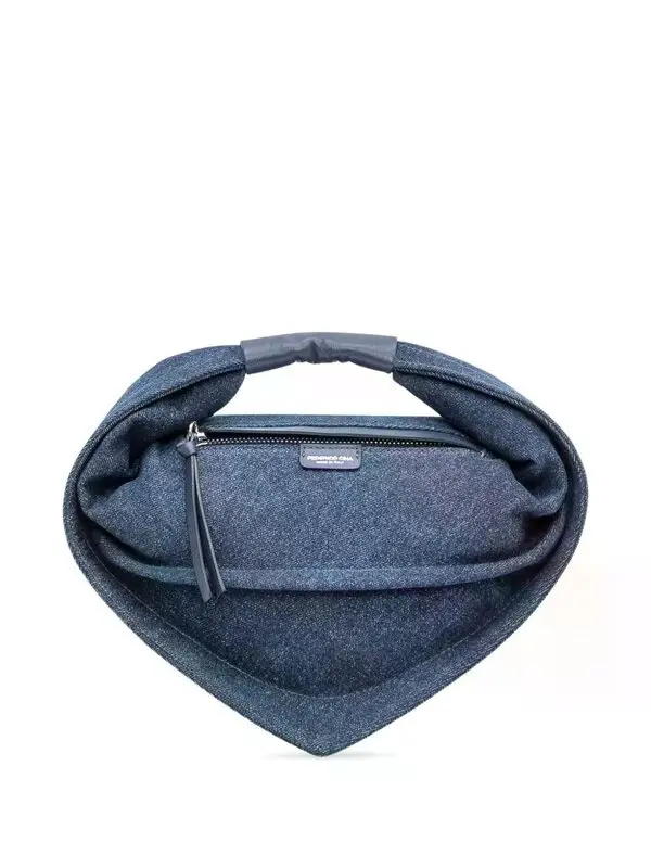 FEDERICO CINA Midi Denim Tortellino Tote Bag