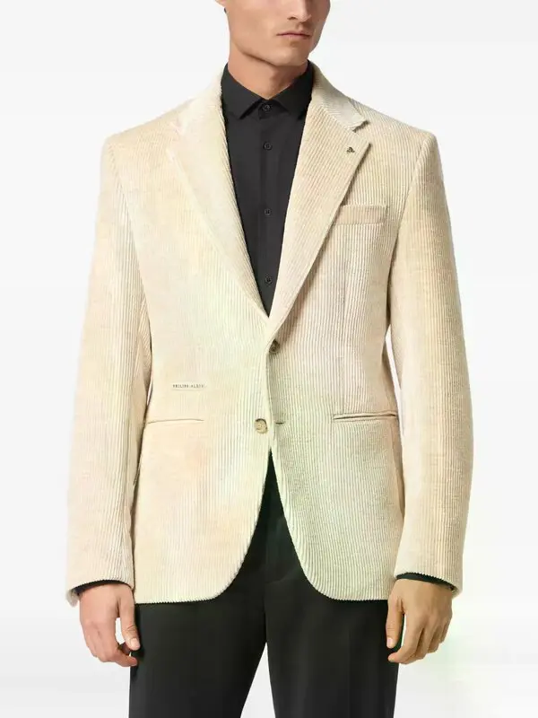 Philipp Plein Embroidered Corduroy Blazer