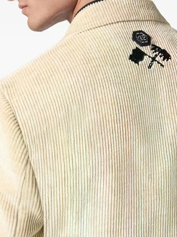 Philipp Plein Embroidered Corduroy Blazer