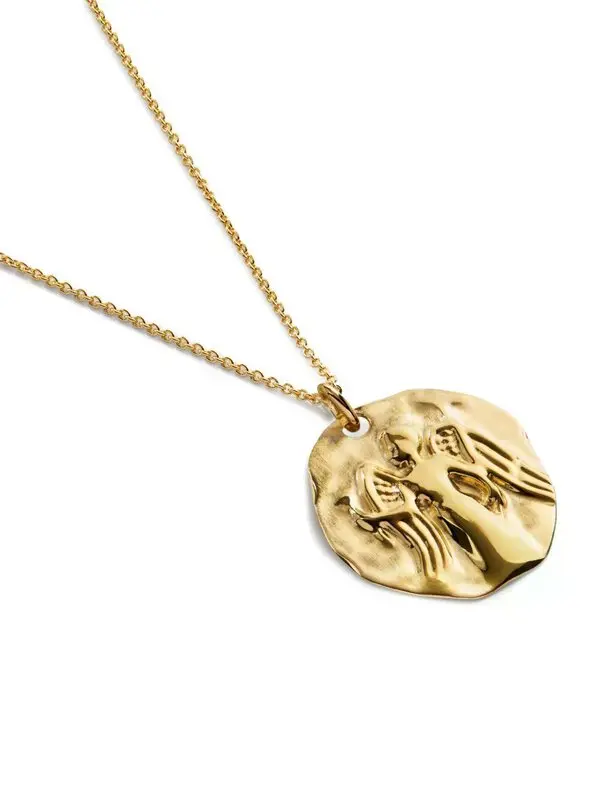 Monica Vinader Gp Zodiac Virgo Necklace - Gold