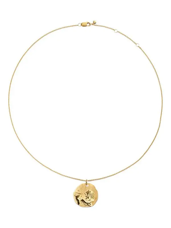 Monica Vinader Gp Zodiac Leo Necklace - Gold