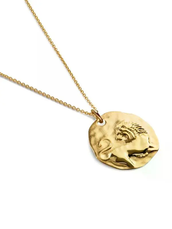Monica Vinader Gp Zodiac Leo Necklace - Gold