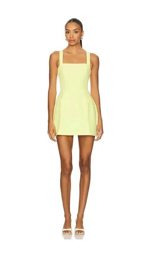 Amanda Uprichard Jaxon Romper - Lemon