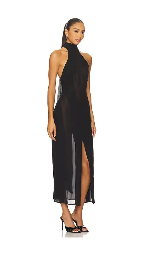GUIZIO Koemi Sheer Panel Dress
