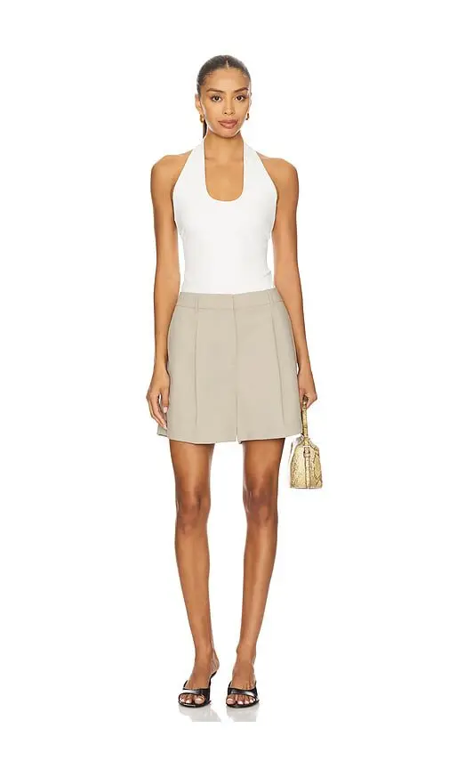 EAVES Simeon Halter Top - White