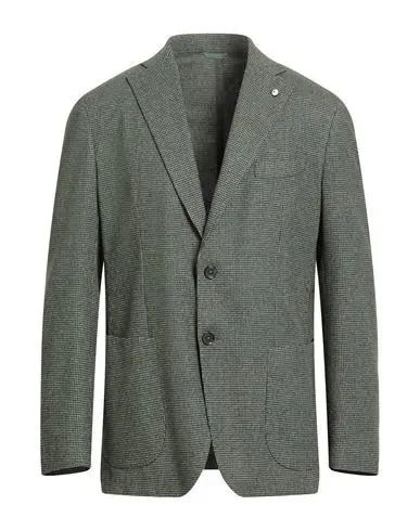 L.B.M. 1911 L. B.m. 1911 Blazer Military Size Wool, Polyester, Cotton, Silk, Polyamide - Green