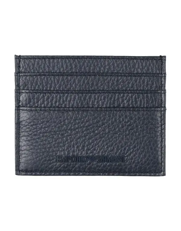 Emporio Armani Cardholder Calfskin - Navy