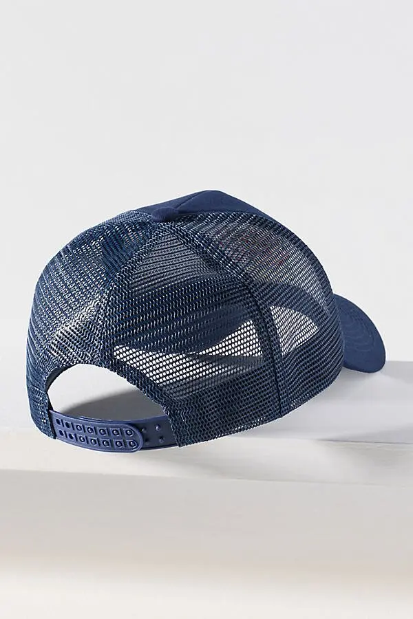 WORN/WEST Athletic Club Trucker Hat - Blue Athletic Club