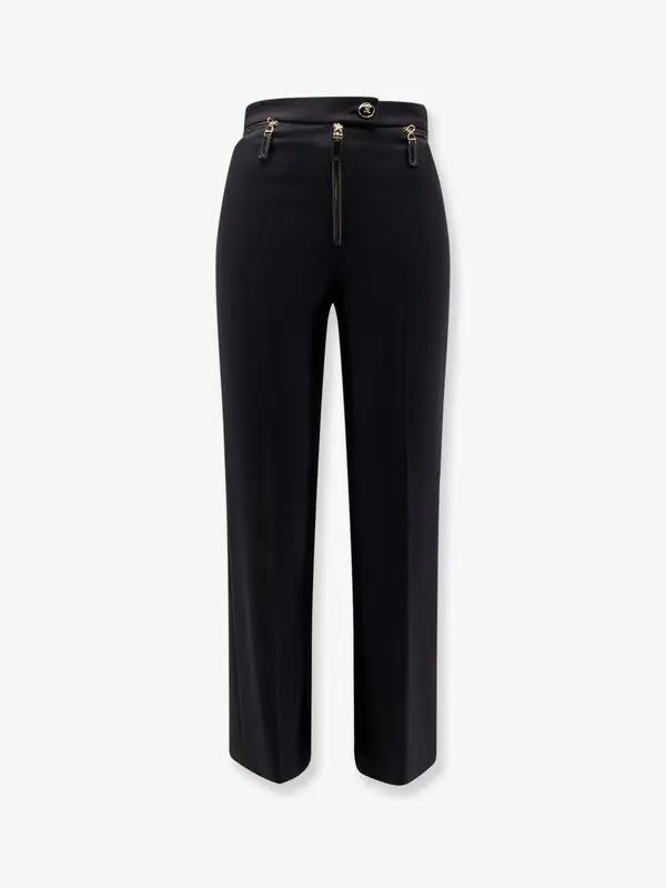 Elisabetta Franchi Trousers With Logo Button