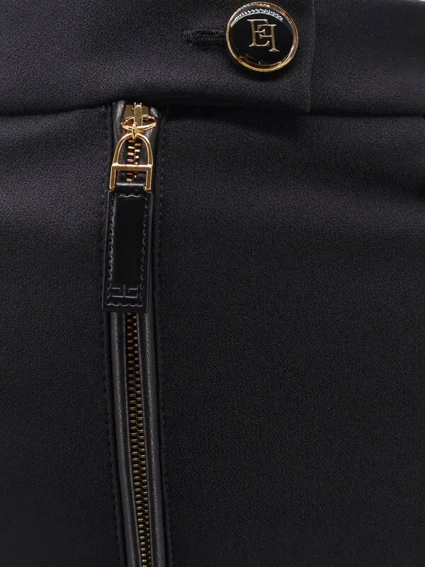 Elisabetta Franchi Trousers With Logo Button