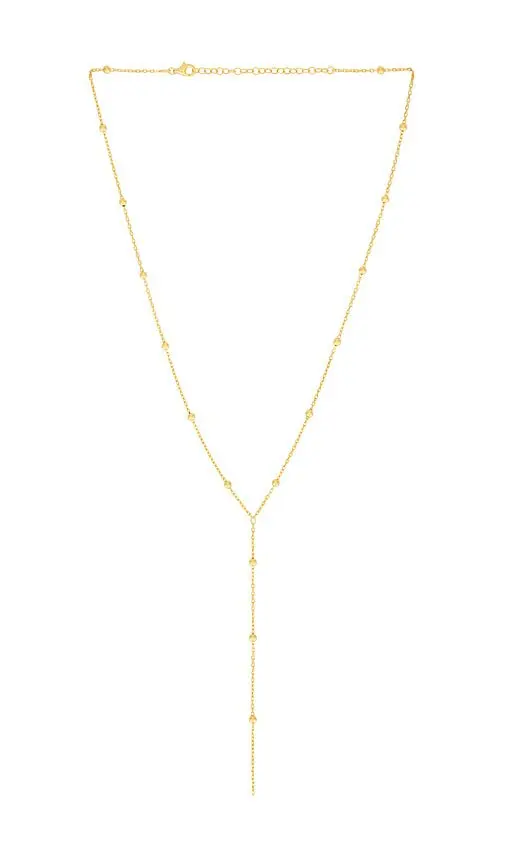 Maison Irem Bo Lariat Ball Necklace - Gold