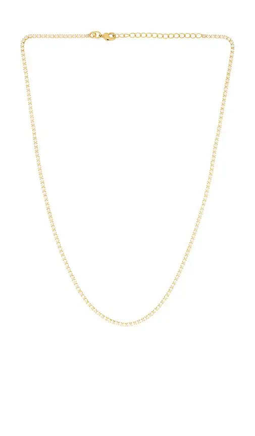 Maison Irem Rhinestone Necklace - Gold
