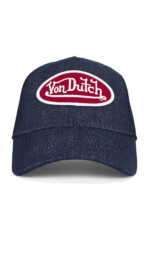 VON DUTCH Textile Trucker Hat - Navy