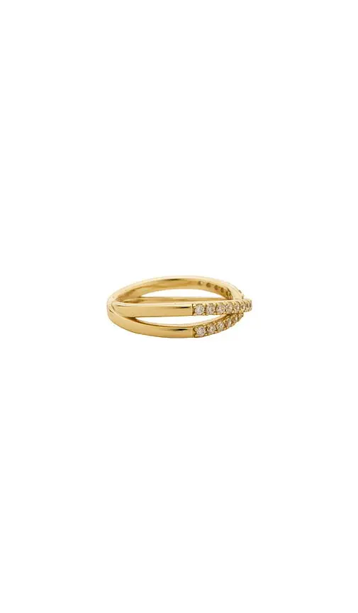 Shashi Staci Double Pave Ring
