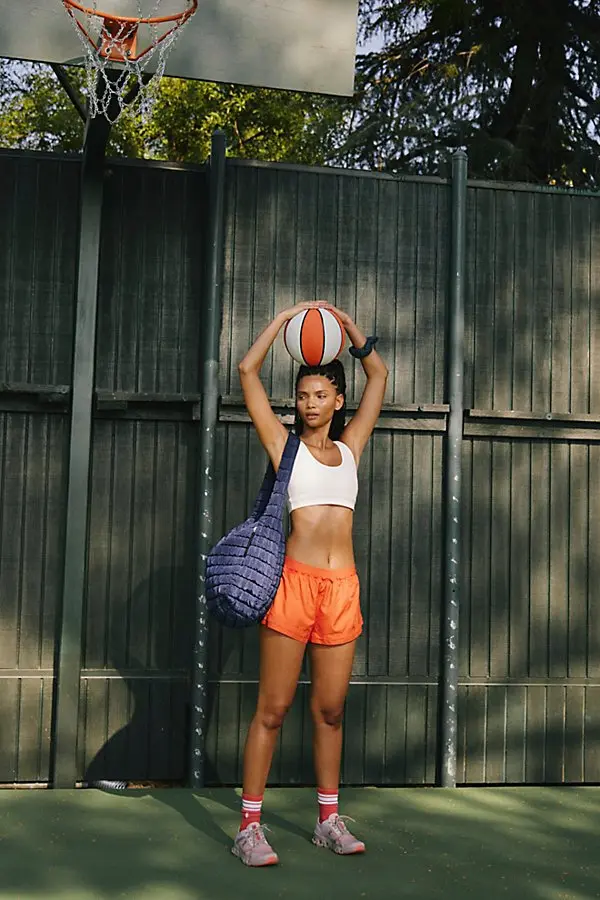 Free People Win Win Scoop Neck Sports Bra - White