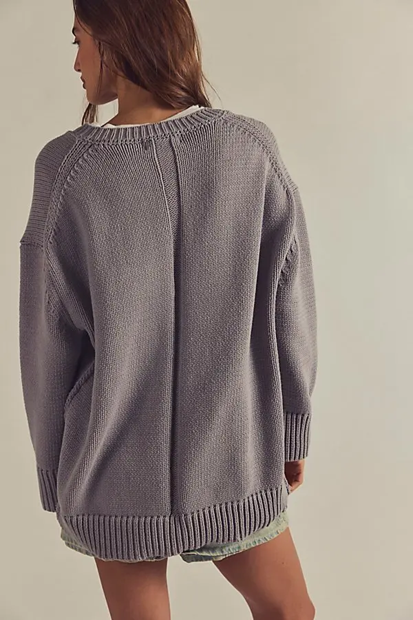 Free People Melvin Pullover - True Grey