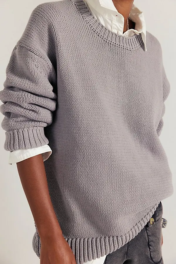 Free People Melvin Pullover - True Grey