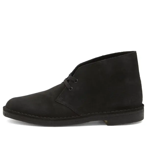 Clarks Desert Boots - Black Suede