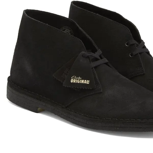 Clarks Desert Boots - Black Suede