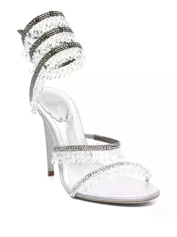 Rene Caovilla 105mm Crystal-embellished Spiral Sandals