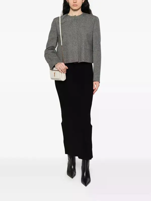 Wardrobe.NYC Ribbed Midi Skirt - Black