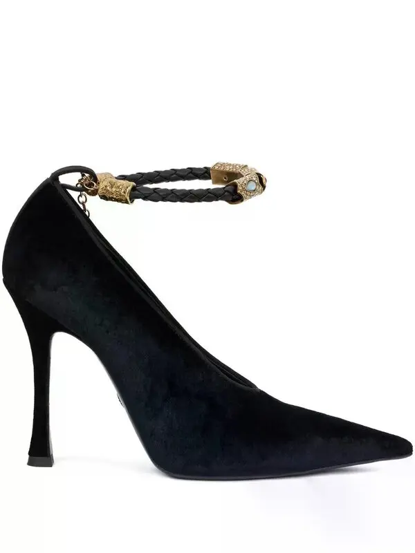 Roberto Cavalli Embellished Pointed-toe Pumps