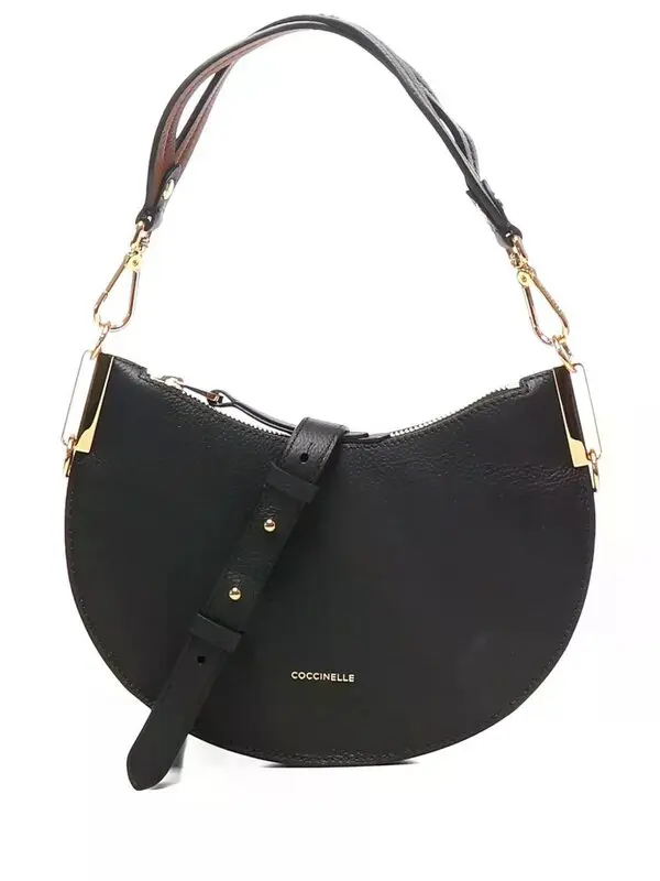 COCCINELLE Small Sunup Half-moon Shoulder Bag - Black