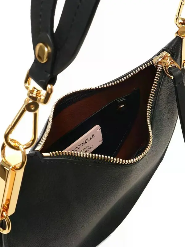 COCCINELLE Small Sunup Half-moon Shoulder Bag - Black