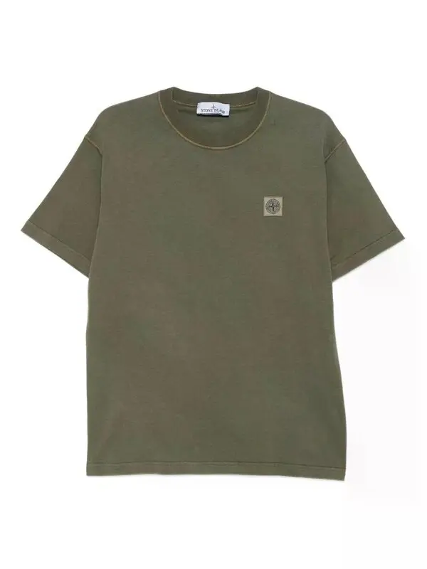 Stone Island Compass-patch Cotton T-shirt