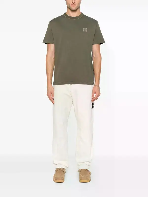 Stone Island Compass-patch Cotton T-shirt
