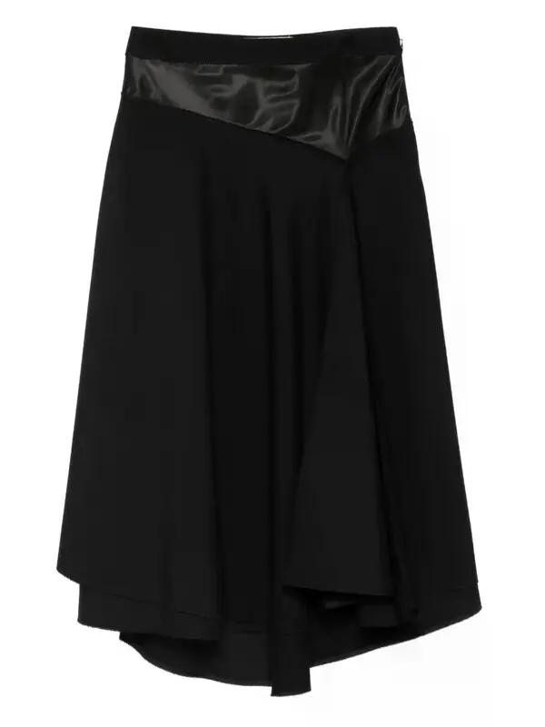 Marni Satin-panel Midi Skirt
