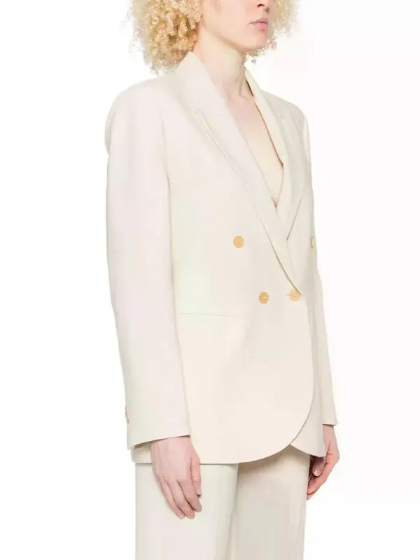 FORTE_FORTE Double-breasted Jacket - Neutrals