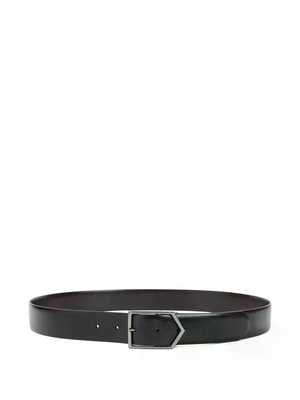 Canali Leather Reversible Belt - Black