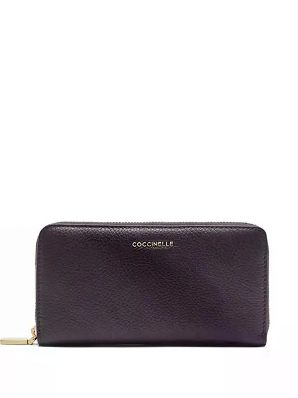 COCCINELLE Large Metallic Soft Wallet - Purple