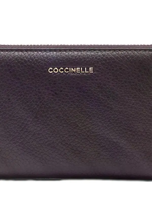 COCCINELLE Large Metallic Soft Wallet - Purple