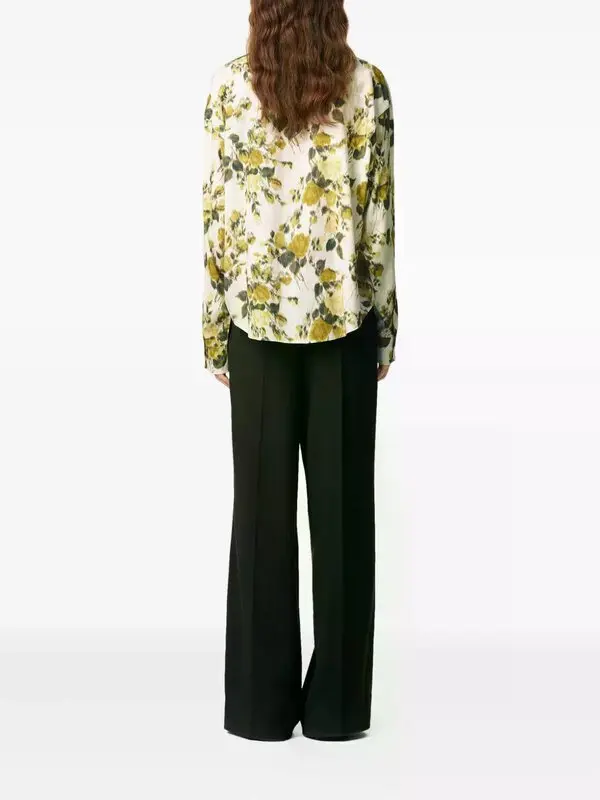 AMI Paris Flower-print Boxy Shirt