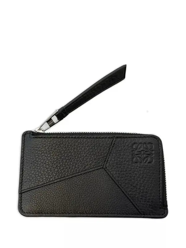 Loewe Puzzle Edg Coin Leather Cardholder - Black