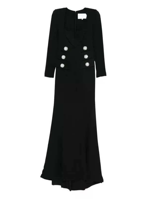 Costarellos Button-embellished Maxi Dress