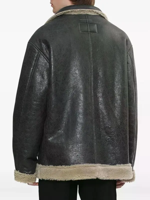 MAISON MARGIELA Lambskin Shearling-panel Jacket