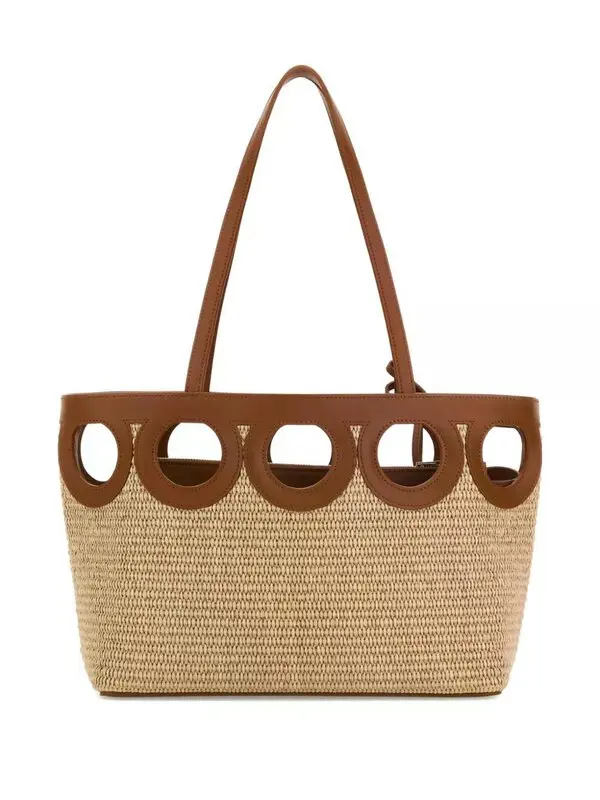 FERRAGAMO Open-top Cut-out Tote Bag - Brown
