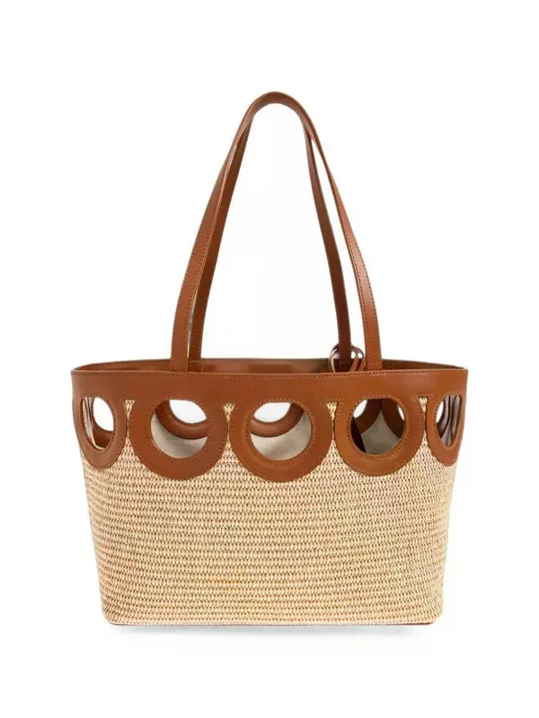 FERRAGAMO Open-top Cut-out Tote Bag - Brown