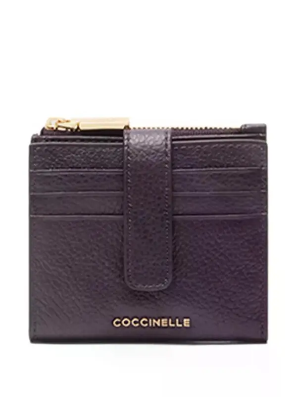 COCCINELLE Metallic Soft Zip-fastening Cardholder Wallet - Purple