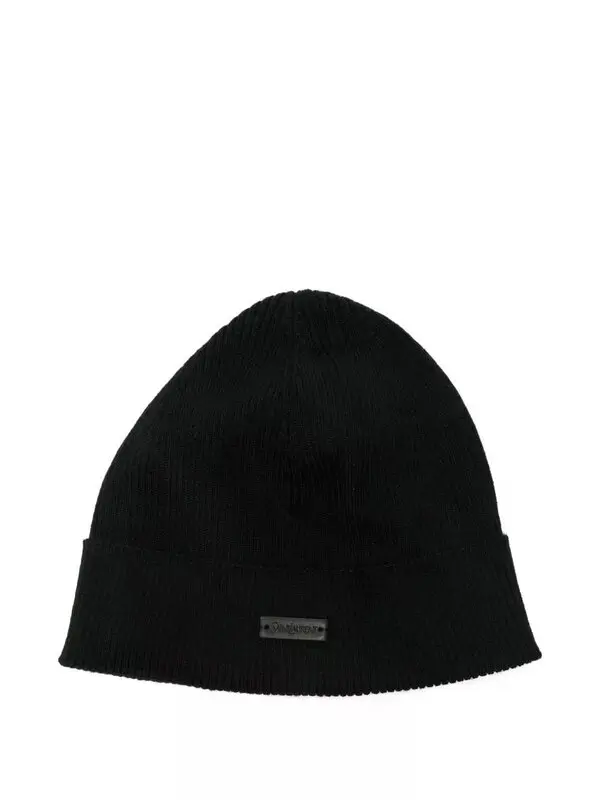 Saint Laurent Logo-appliqué Beanie