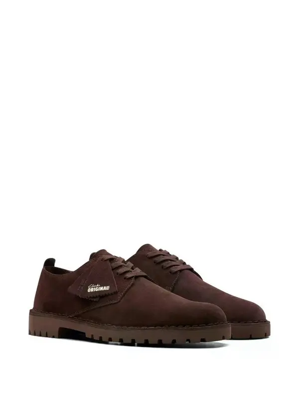 Clarks Desert Rock Derby Shoes - Brown