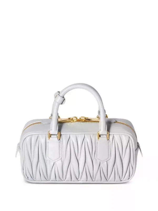 Miu Miu Arcadie Matelassé Leather Tote Bag